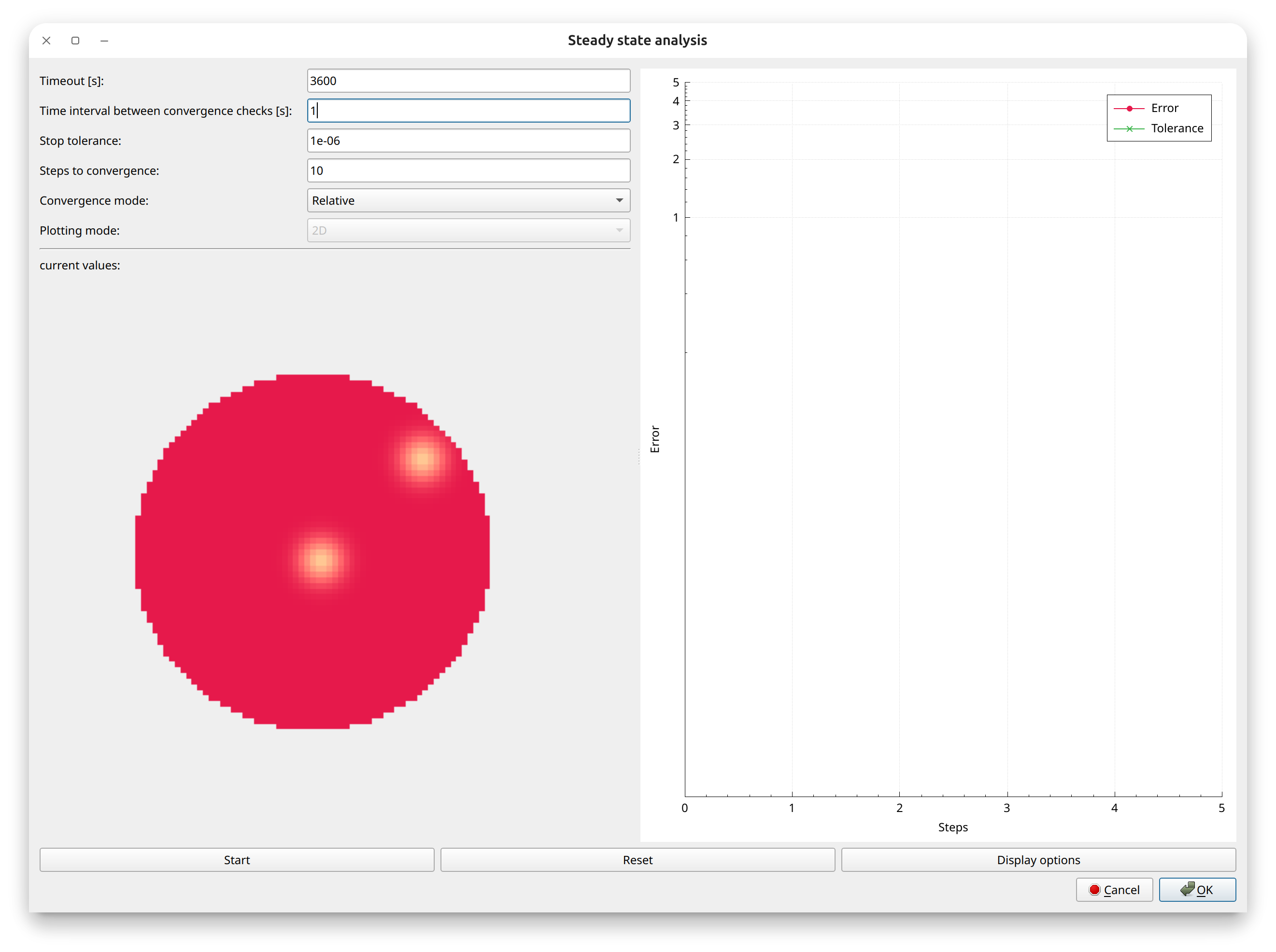 Steady state analysis — spatial-model-editor documentation